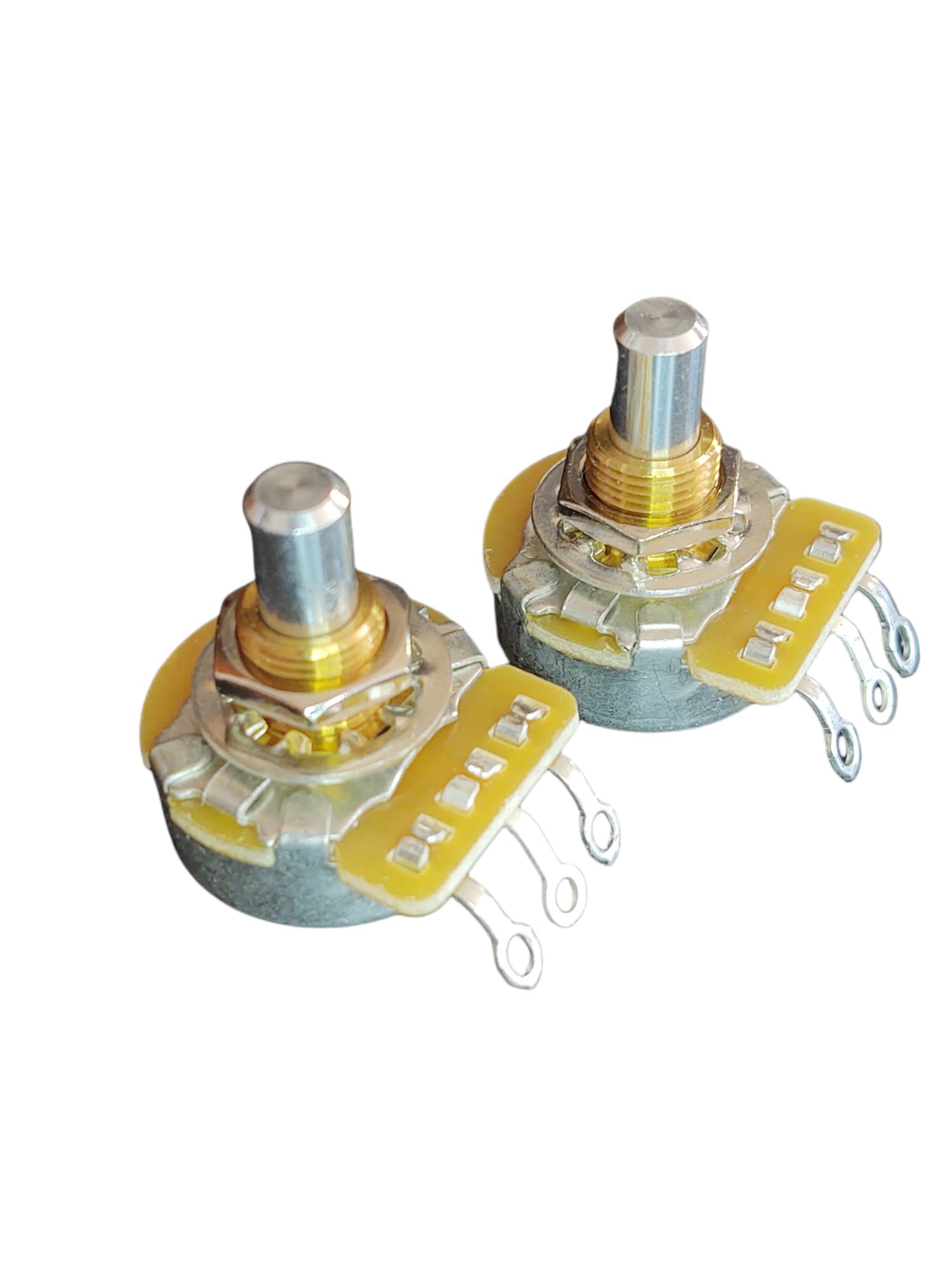 2 CTS Full Size Solid Shaft Pots 1x 500KA 1x 250KA Hot Rod Set Potentiometers