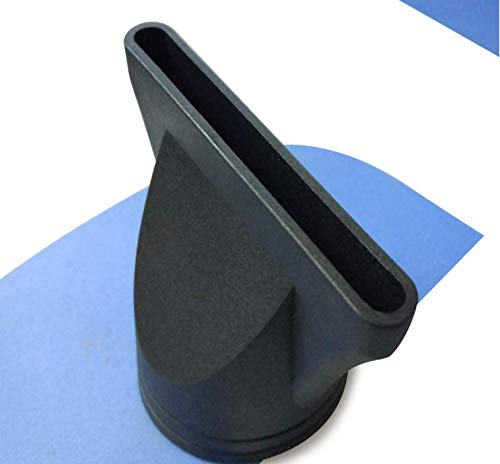 2Pcs Professional Plastic Salon Hair Dryer Nozzle Replacement Narrow Concentrator Replacement Blow Flat Hairdressing Styling Tool Hair Drying Nozzle Fit For Outer Diameter 4.5cm (Black)