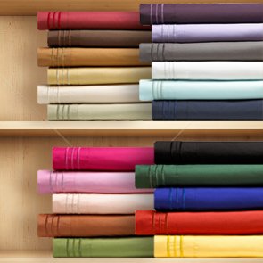 Clara Clark Premier 1800 Series, Queen Size 4 Pc. Sheet Set, Purple, Vend_cc_sht-queen-18-purpl