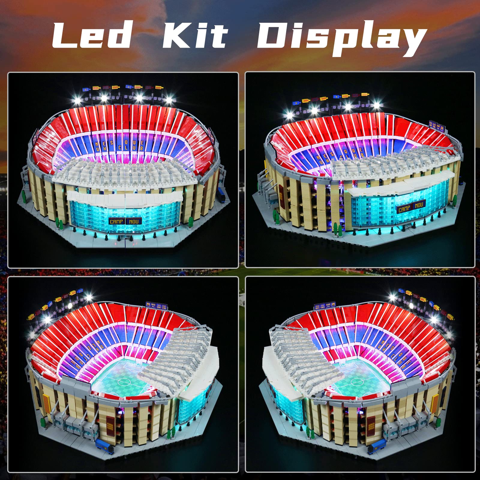 Bourvill LED Lights Kit for Lego Titanic 10294 - Lights Set Compatible with Lego 10294 Building Blocks - Upgraded version (Lights Kit without Model)