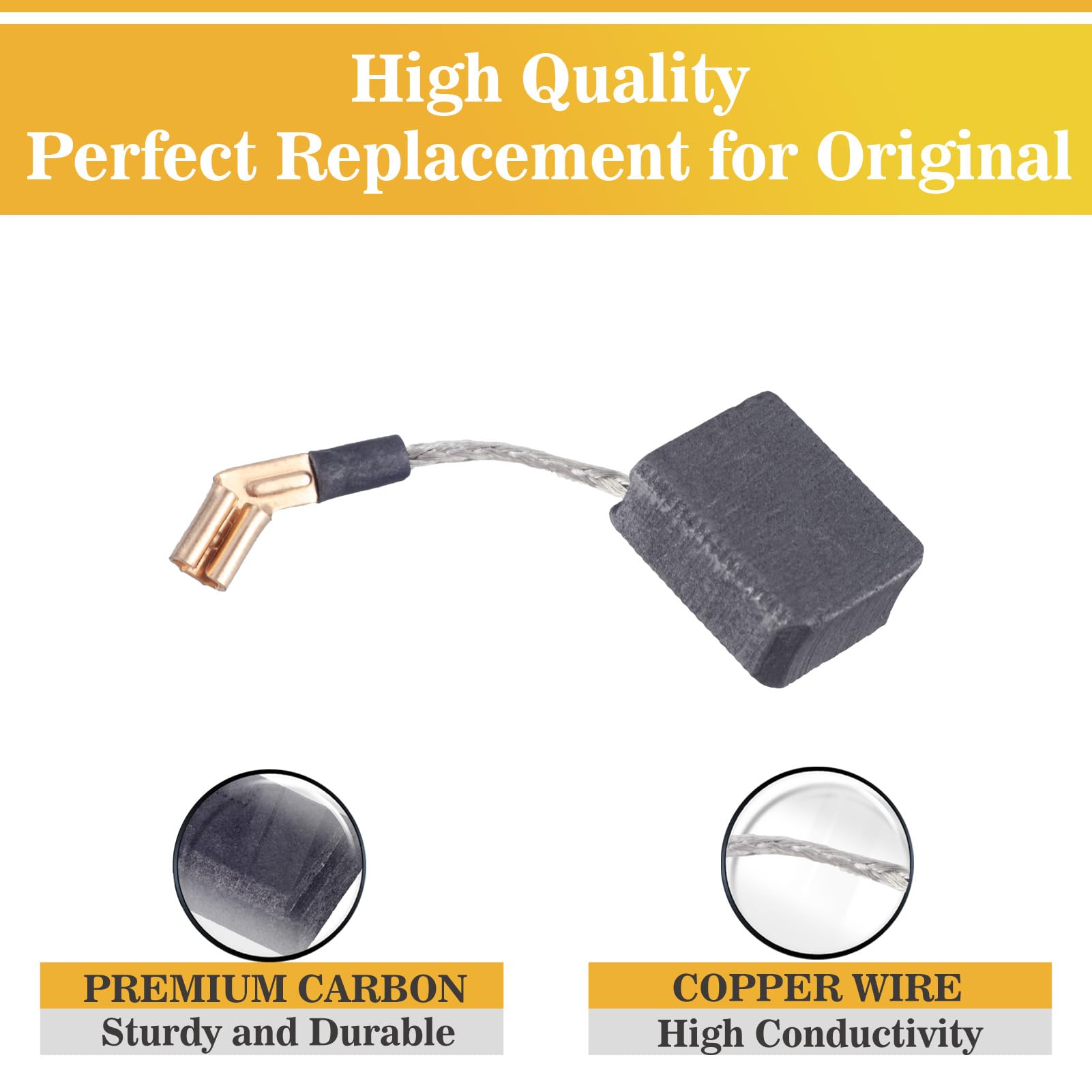 20 Pack N257540 Replacement Electric Motor Carbon Brushes Compatible with Dewalt Angle Grinder DWE402 DWE4214