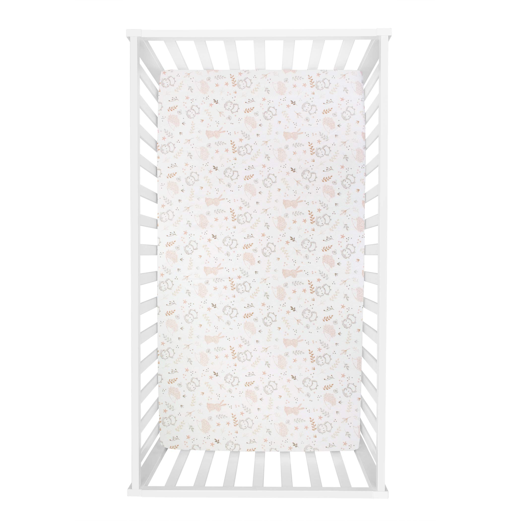 Trend Lab Woodland Friends Flannel Fitted Crib Sheet (103771)