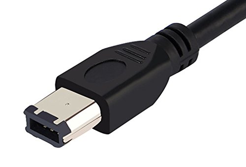 zdyCGTime 5FT 6 Pin to 6 Pin Firewire DV iLink Male to Male IEEE 1394 Cable(Black)