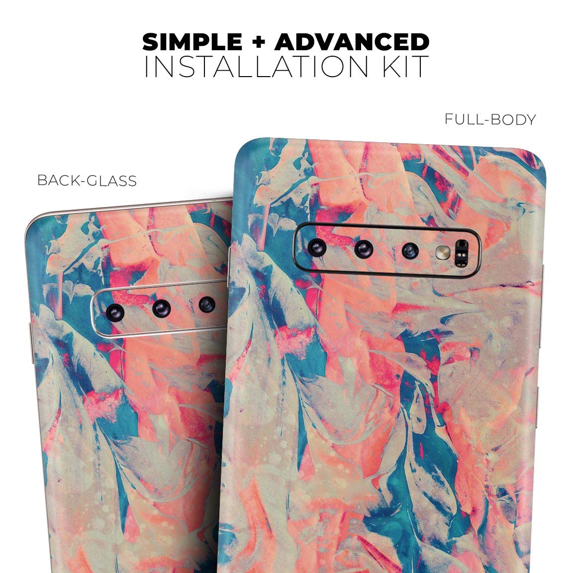 DesignSkinz Liquid Abstract Paint Remix V12 Protective Vinyl Decal Wrap Skin Cover Compatible with The Samsung Galaxy S20 (Screen Trim & Back Glass Skin)