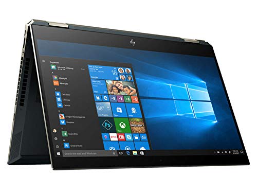 HP 2019 Spectre x360 15t Touch 4K IPS AMOLED GTX 1650 2-in-1 with 6 core 9th Gen Intel i7 9750H, 1TB SSD, 16GB, 3 Years McAfee Security Key,Windows 10 PRO Upgrade, Worldwide Warranty (Poseidon Blue)