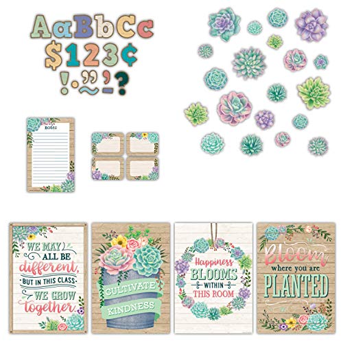 Teacher Created Resources Rustic Bloom Classroom Kit (32404)