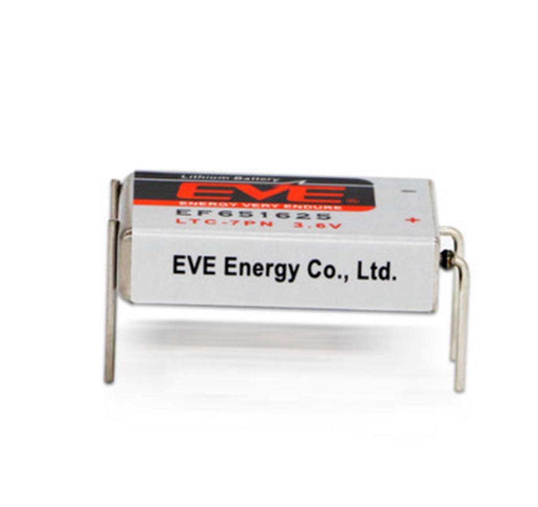 XINLAN EF651625 3.6V Lithium Prismatic Battery Replacement for Eagle Picher LTC-7PN for Heidebao Printing Machine (2Pack