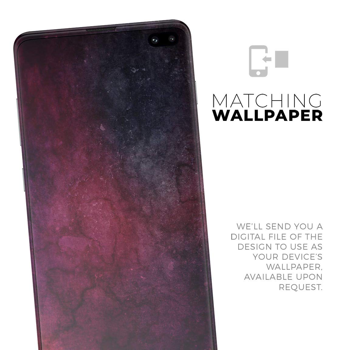 DesignSkinz Abstract Fire & Ice V18 Protective Vinyl Decal Wrap Skin Cover Compatible with The Samsung Galaxy S20 (Screen Trim & Back Glass Skin)