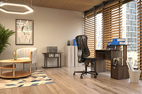 Furinno Econ Multipurpose Home Office Computer Writing Desk, Columbia Walnut/Dark Brown