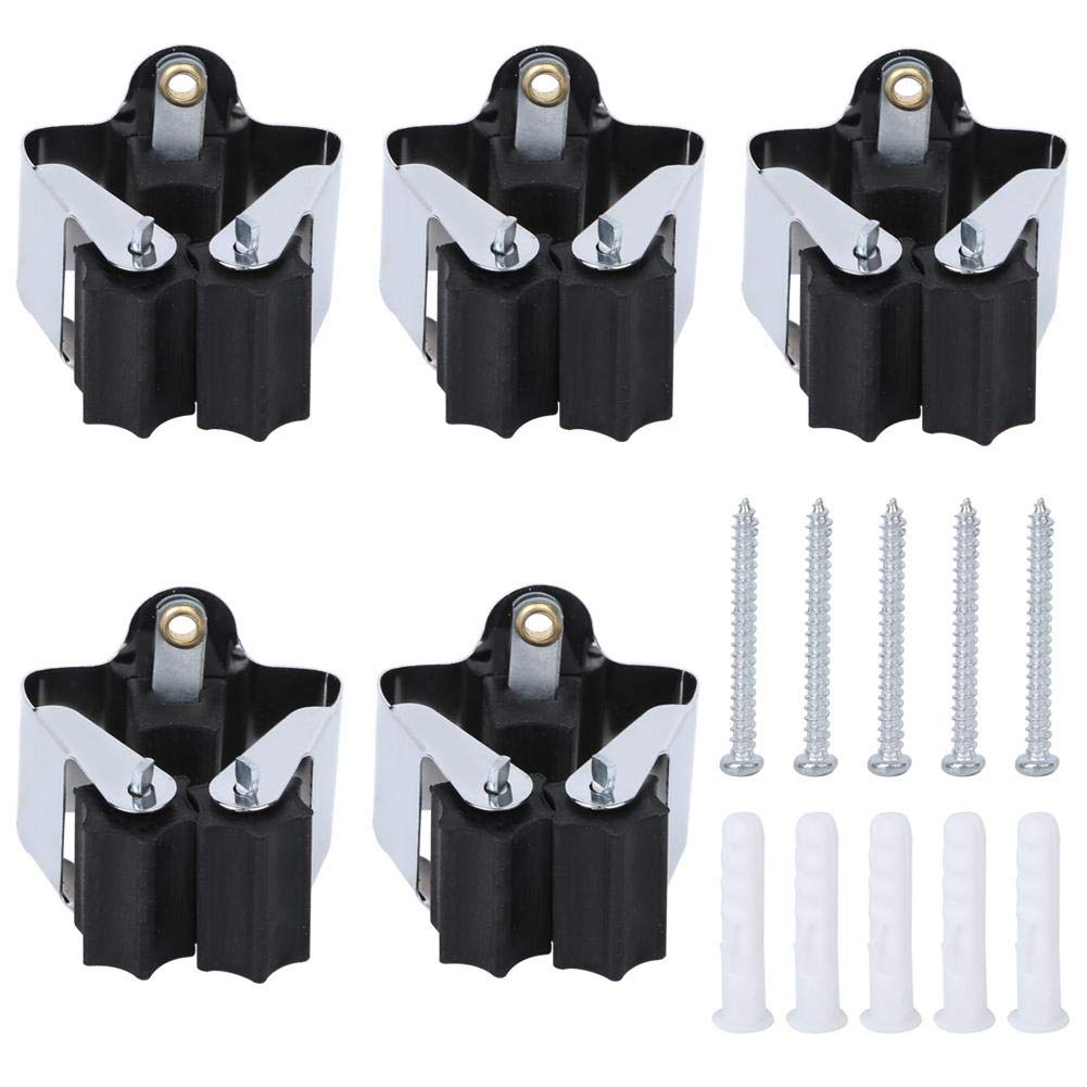 Storage Clip, Mop Broom Holder Wall Mounted, Clips Hangers Broom Storage Rack Hooks, Tool Organizer&Hanger for Hardware Tool Industrial Supplies Kitchen Garage Bathroom Garden etc