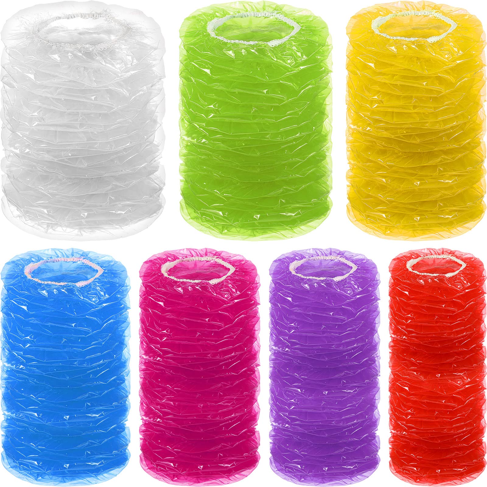 280 Pieces Reusable Bowl Covers Elastic Edging 7 Sizes Colorful Food Covers Stretchable Food Storage Covers Plastic Food Wrap for Bowls Plates Dish Home Kitchen Outdoor Picnic