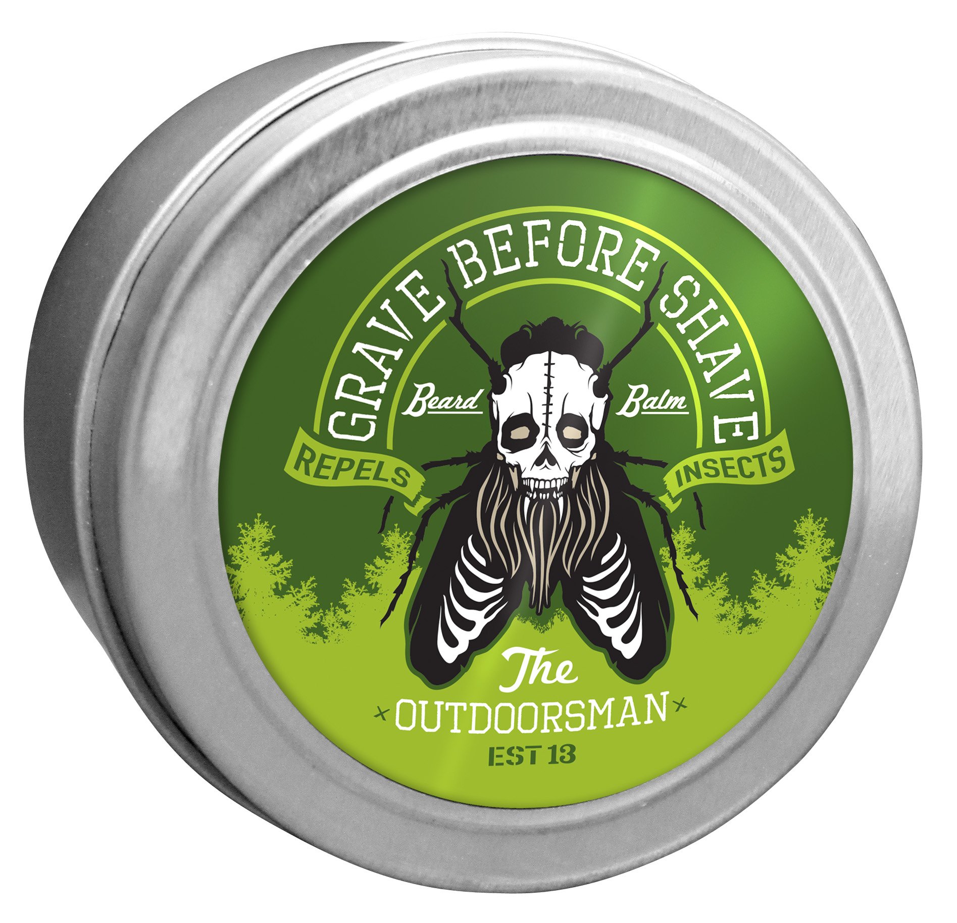 GRAVE BEFORE SHAVE Beard Balm"The Outdoorsman Blend" (2 oz. tin)