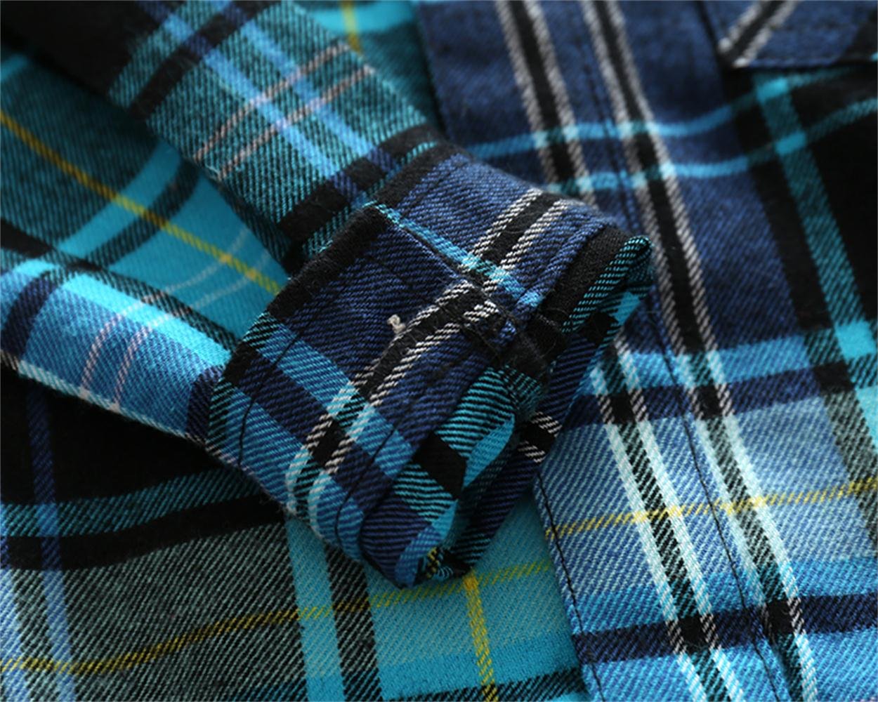 Kimocat Casual Suit for Toddler Boy 2Pcs Long Sleeve Plaid Shirtand Jeans Outfits