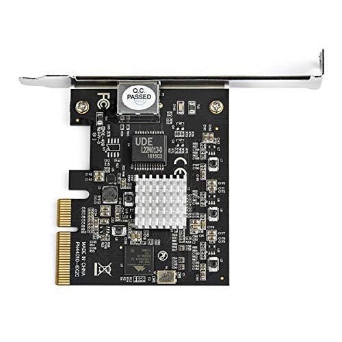 StarTech.com 5G PCIe Network Adapter Card - NBASE-T & 5GBASE-T 2.5BASE-T PCI Express Network Interface Adapter - 5GbE/2.5GbE/1GbE Multi Gigabit Ethernet Workstation NIC - 4 Speed LAN Card (ST5GPEXNB)