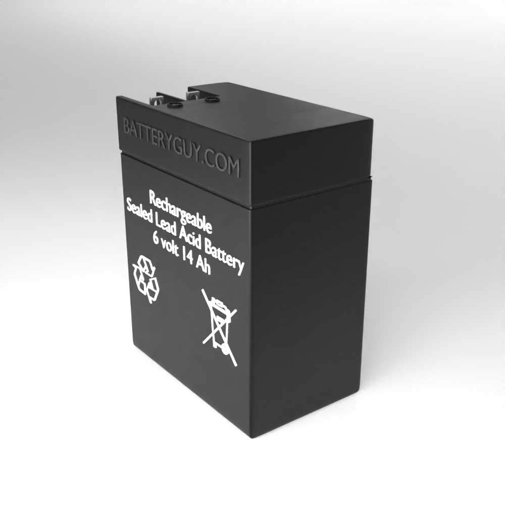 BatteryGuy ELB-0614 Replacement 6V 14.0Ah SLA Battery Brand Equivalent (Rechargeable) - Qty of 1
