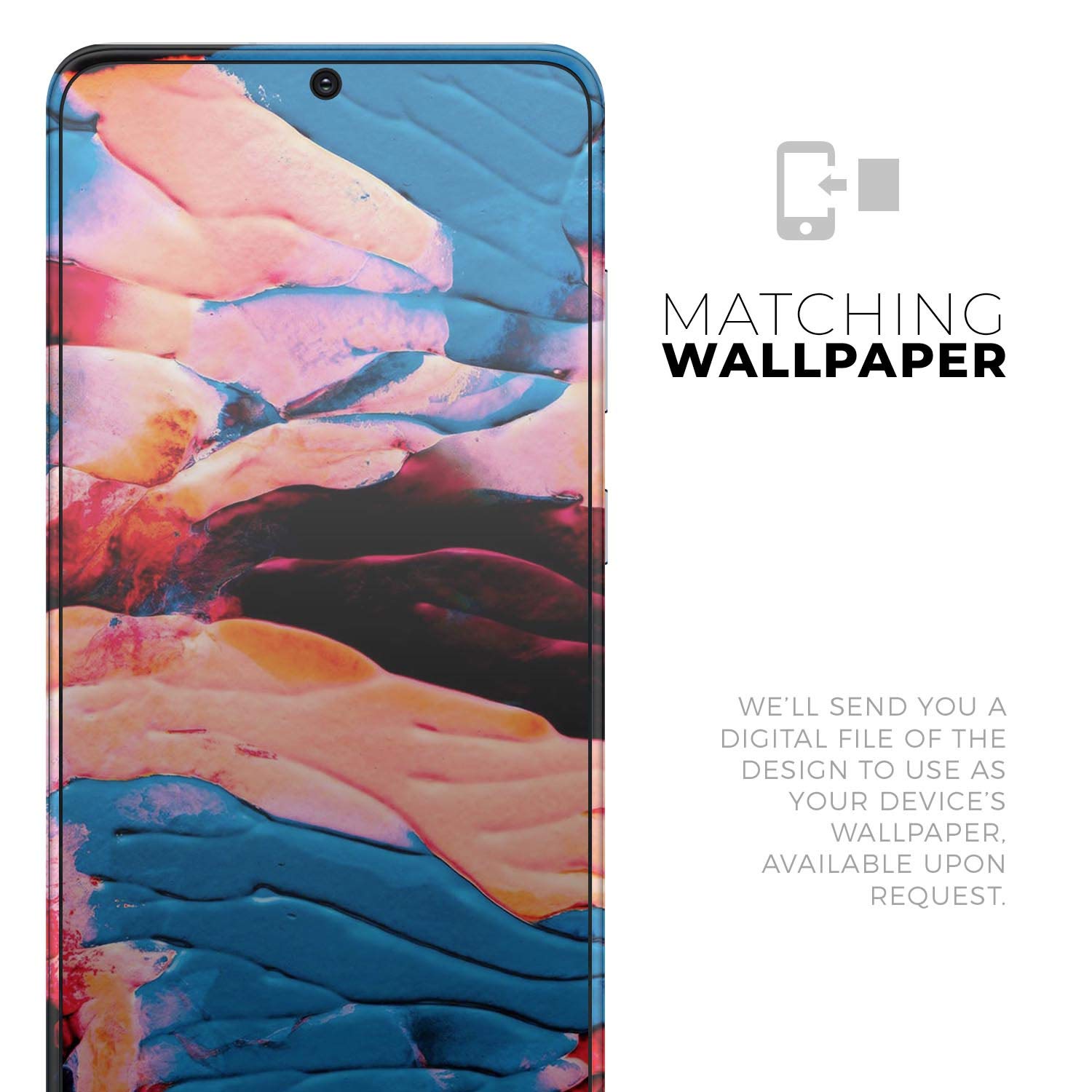 Design Skinz Liquid Abstract Paint V30 Protective Vinyl Decal Wrap Skin Cover Compatible with The Samsung Galaxy S20 (Screen Trim & Back Glass Skin)