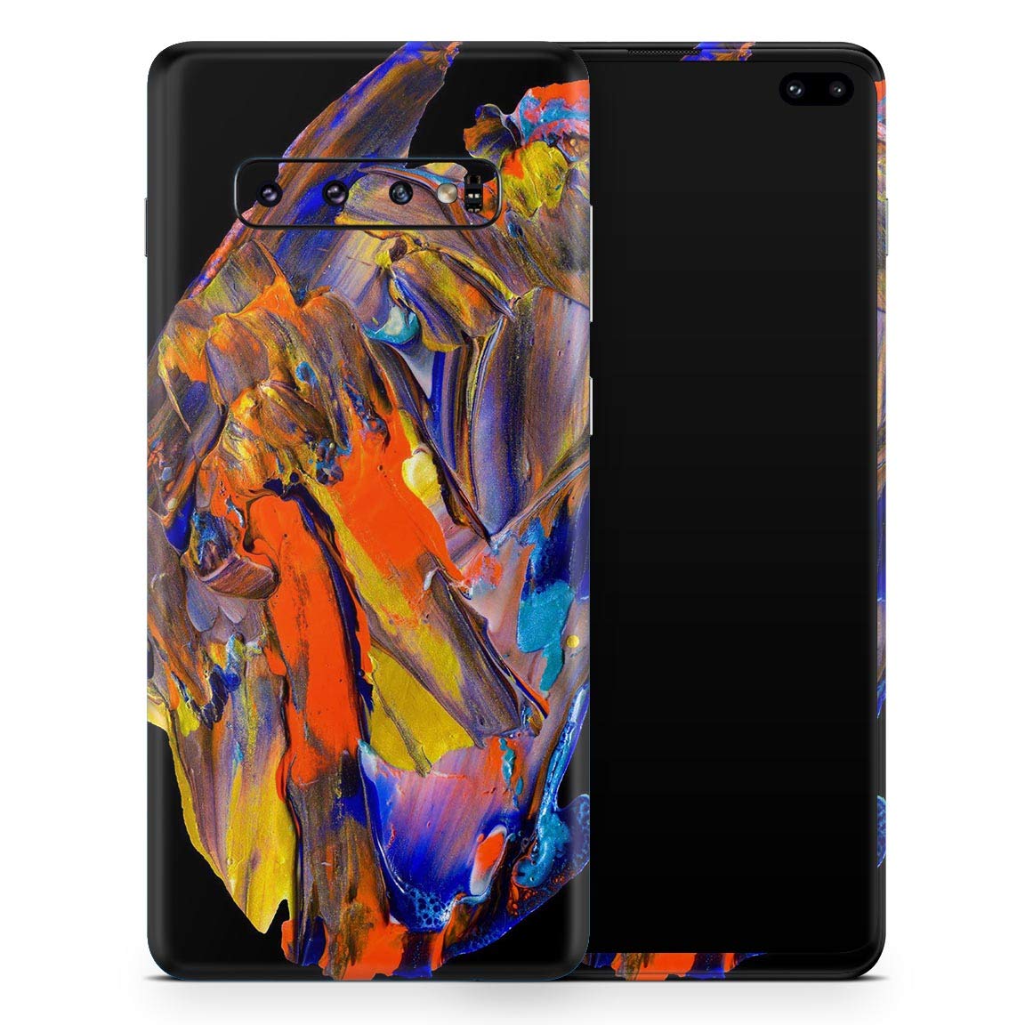 DesignSkinz Liquid Abstract Paint V63 Protective Vinyl Decal Wrap Skin Cover Compatible with The Samsung Galaxy S20 (Screen Trim & Back Glass Skin)