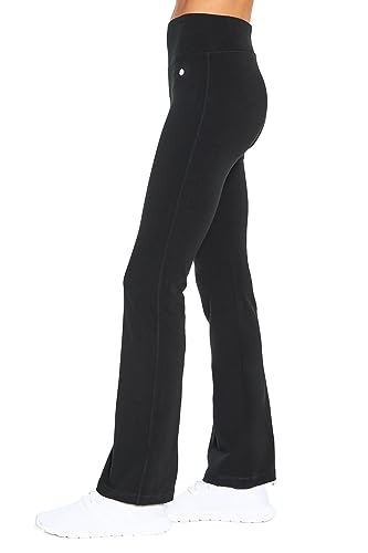 Bally Total Fitness Women's Standard Tummy Control Long Pant 34", Black, Large