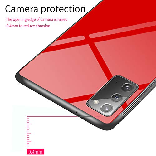 Luhuanx Case for Samsung Galaxy Note 20,Note 20 Case 5G,Tempered Glass Quality Pattern Back Slim Case for Galaxy Note 20 Case (2020) Anti-Drop