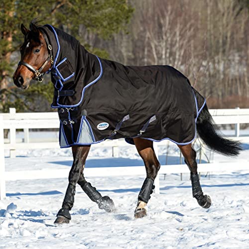 Weatherbeeta ComFiTec Ultra Cozi II Detach-A-Neck Heavy - Charcoal/Blue/White - 81"