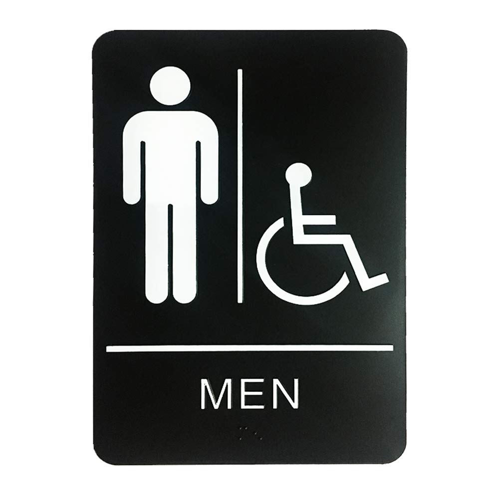 Focus Sign ADA Men Handicap Accessible with 3M TAPES