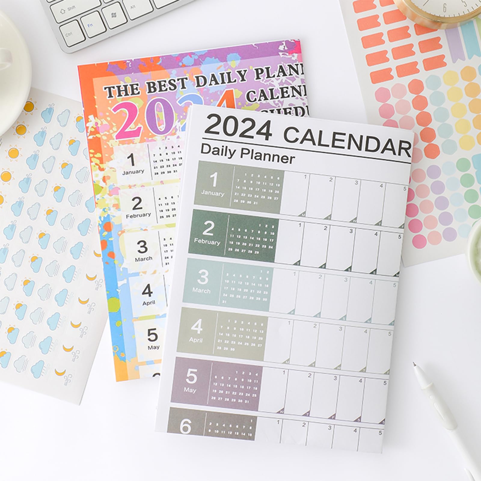 29''x20'' Poster Calendar 2024 Wall Calendar 12 Month Annual Yearly Wall Planner,Year-Round Large Wall Calendar, Large Size 12 Month Planner,2024 Calendar