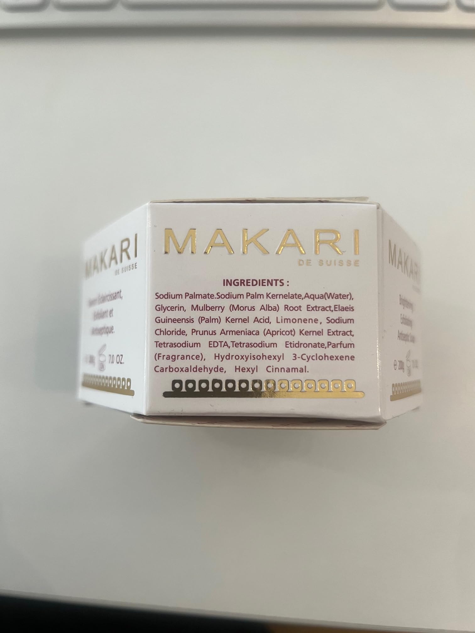 Makari Classic Exfoliating Antiseptic Soap (7oz) | Helps Revitalize Skin | Promotes Even Skin Tone | Detoxifies and Removes Impurities | For Dry, Oily, Normal, Maturing, and Combination Skin Types