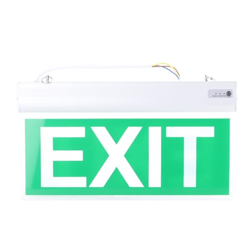 3W LED Emergency Exit Sign Light Acrylic Safety Indicator Lamp 12 LEDs Egress Light Command