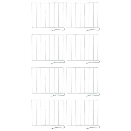 Evelots 8 Pack Wood Shelf Divider/Organizer-Closet/Cabinet-Bedroom/Office-No Tools