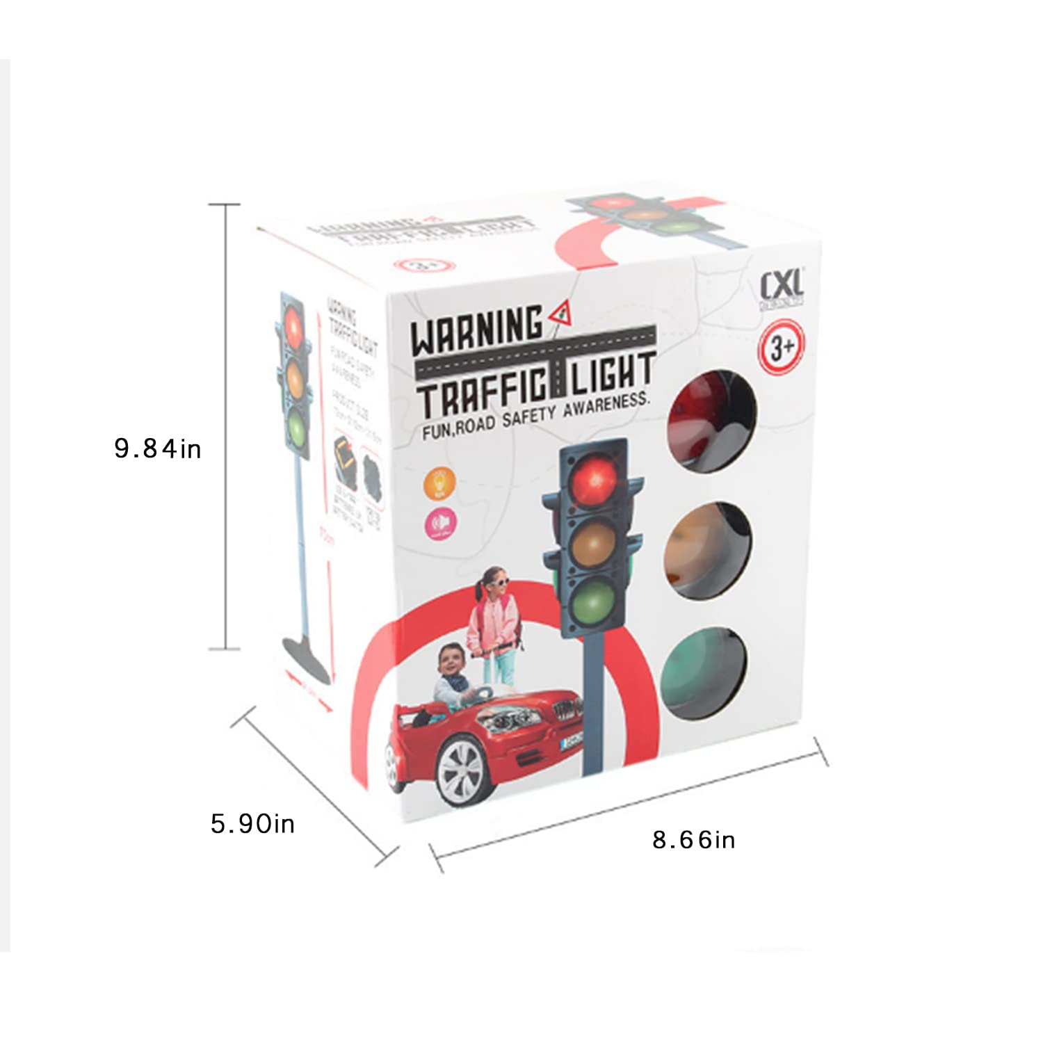 ARTFILIF Simulation Traffic Light Toys Traffic Signal Model Children Traffic Light Toys Children's Educational Toys (A)