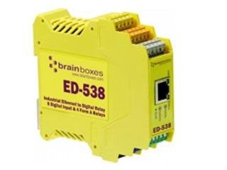 Brainboxes ED-538 ETHERNET TO DIGITAL IO RELAY 8 DIGITAL INPUT & 4 FORM A RELAYS