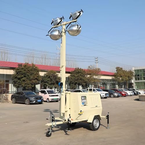 4 * 1000w Led Lamp Automatic Rising-Lowering Mobile Light Tower