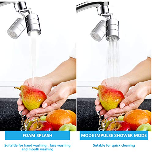 720 Degree Swivel Sink Faucet Aerator ,Swivel Sink Easy Install,for Face Washing, Gargle and Eye Flush
