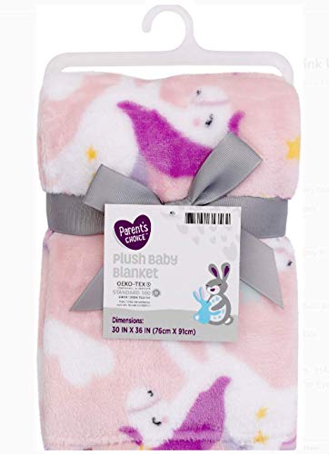 Parent's Choice Plush Baby Blanket, Pink Unicorn
