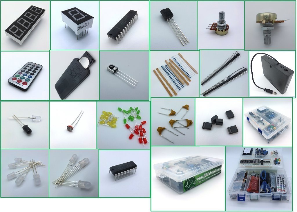 MEGA 2560 Starter Kit Ultra (100% Arduino IDE Compatible) w/Battery Holder, Sensors, Modules, Resistor kit and Components (no Supply)