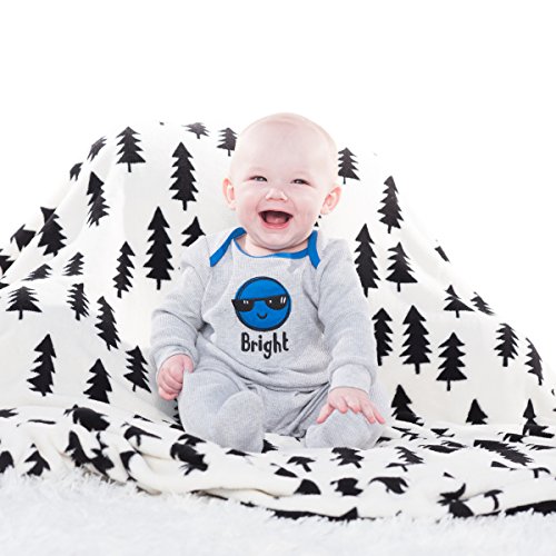 Lamaze Organic Baby baby boys Footed Sleeper, Play and Toddler Sleepers, Black Bears Trees, 3 Months US