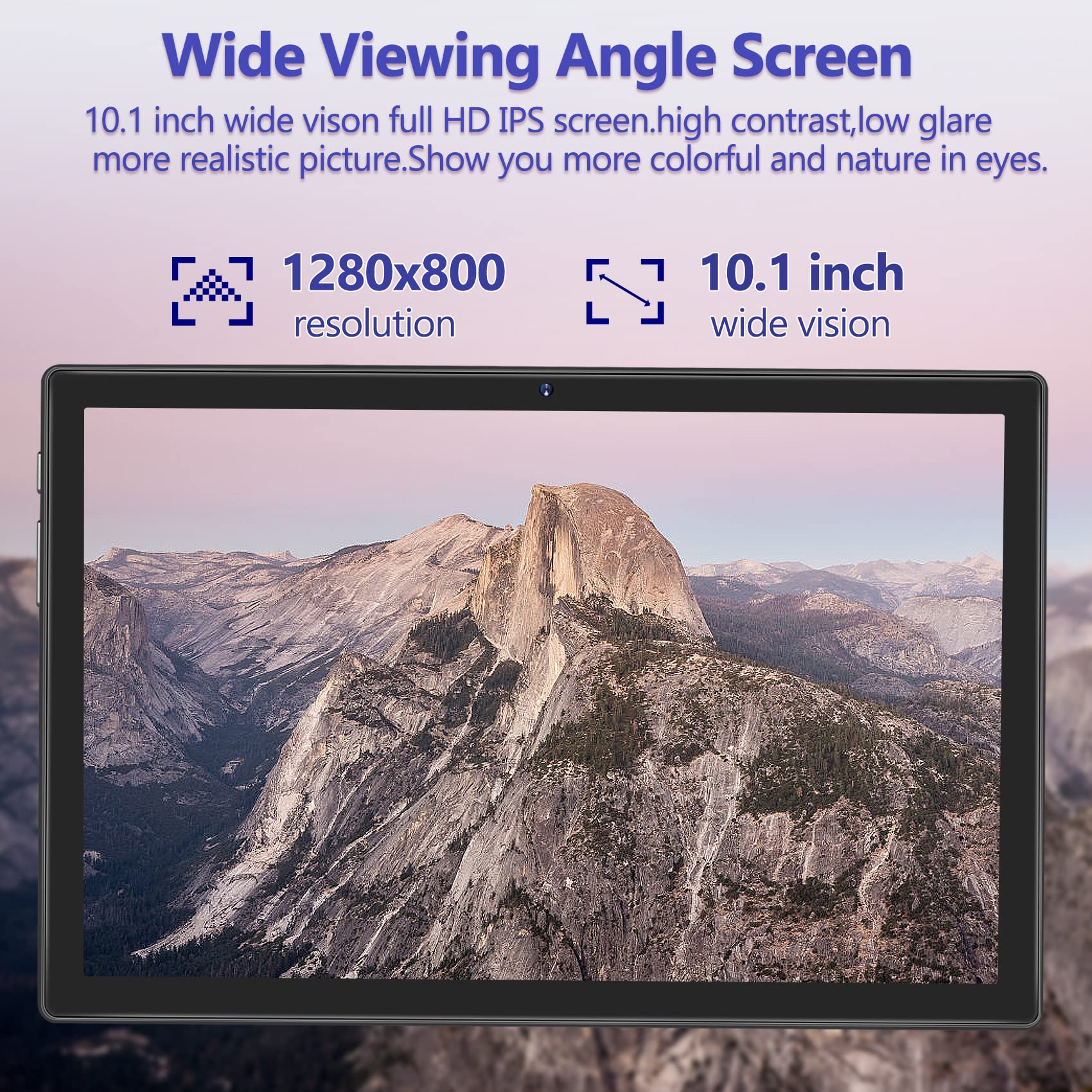 2024 Newest 10 Inch Tablet Android 13 Tablets with Keyboard, 12GB RAM 128GB ROM 512GB Expand, Octa-Core, 5G/2.4G WiFi, HD IPS Display, 8000mAh Tablet PC with Case Mouse GPS Split Screen Support-Black