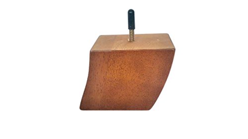 3.5" HQ Light Oak Square Tapered Wood Furniture Legs (Couch or Sofa), Set of 4
