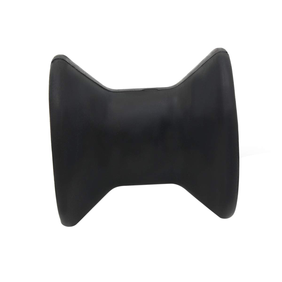 3 in x 1/2 inch Bow Stop vee Boat Trailer V Roller Black Rubber Spool SL52318