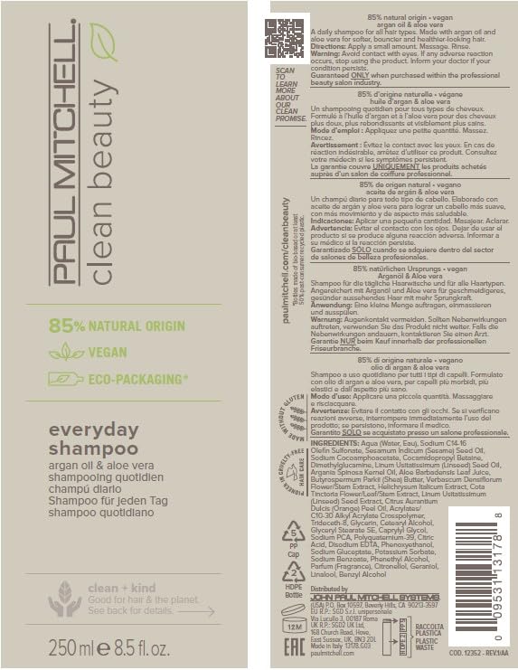 Paul Mitchell Clean Beauty Everyday Shampoo, Boosts Shine, Adds Body, For All Hair Types, 8.5 fl. oz.
