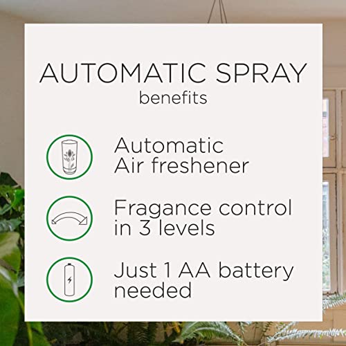 Air Wick Automatic Air Freshener Spray Starter Kit (Gadget + Refill), Pet Fresh Scent, Essential Oils, Odor Neutralization