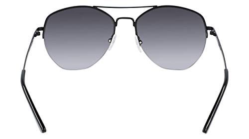 Calvin Klein Women's CK20121S Pilot Sunglasses, Black, 57/17/140