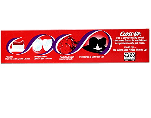Close-Up Anticavity Fluoride Toothpaste Gel Cinnamon - 6 oz, Pack of 6