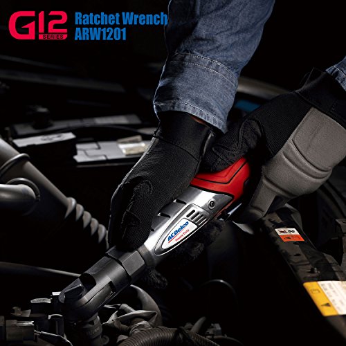 ACDelco ARW1201 G12 Series 12V Cordless Li-ion 3/8β 57 ft-lbs. Ratchet Wrench Tool Kit with 2 Batteries and Carrying Case
