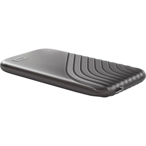 Western Digital 4TB My Passport SSD External Portable Solid State Drive, Grey, Up to 1,050 MB/s, USB 3.2 Gen-2 and USB-C Compatible (USB-A for older systems) – WDBAGF0040BGY-WESN