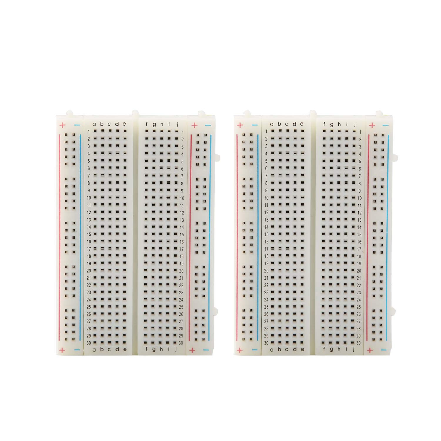 Testeronics 7 in 1 Breadboard Power Module Kit Compatible for Arduino/Raspberry Pi| 2PCS 3.3V/5V Power Supply Modules | 9V/1A Power Adaptor | 2PCS Solderless Breadboard 400 Points|65 PCS Jumper Wires