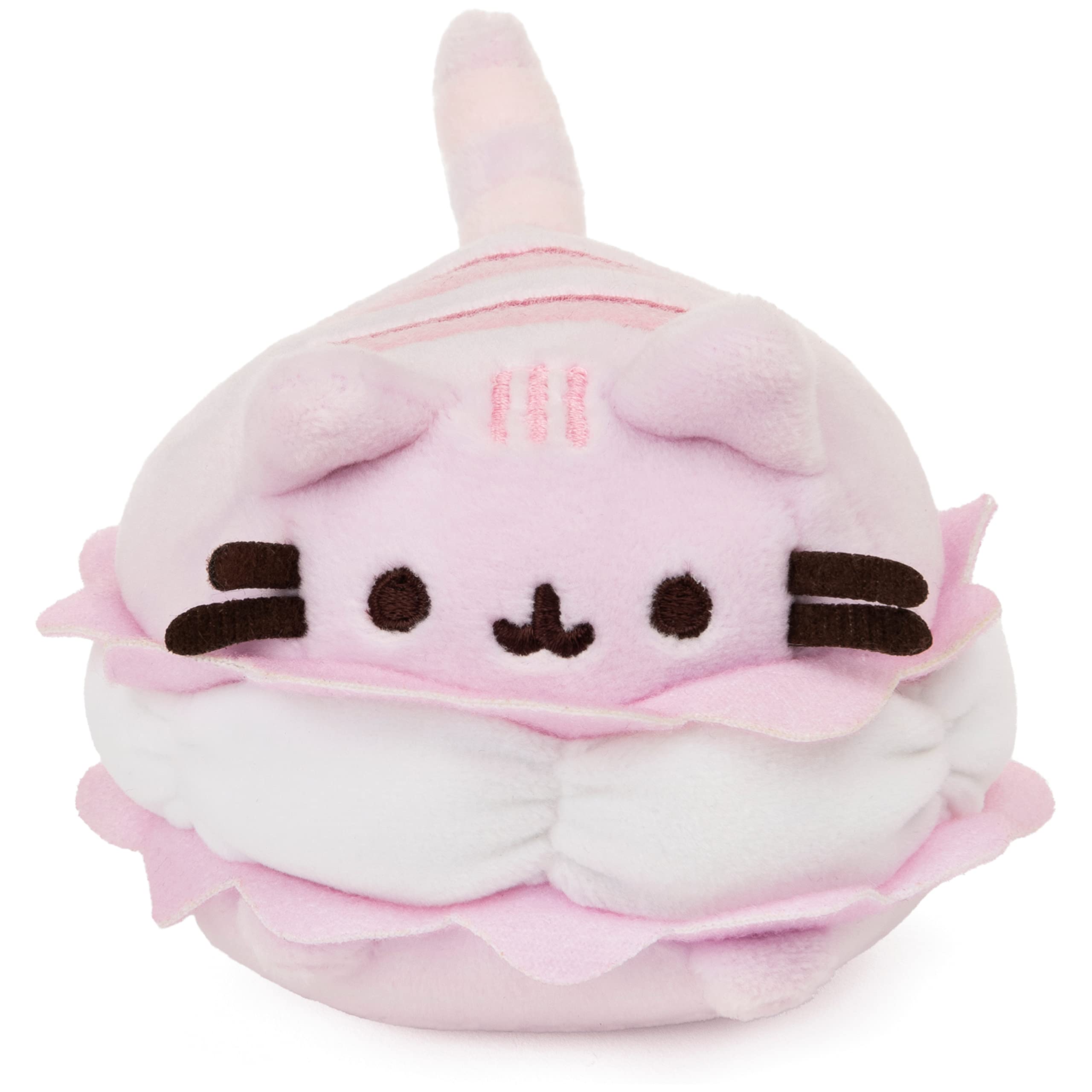 GUND Macaron Cookie Pusheen Sweet Dessert Squishy Plush Stuffed Animal Cat and Satisfyingly Stretchy Fabric, for Ages 8 and Up, Pink and White, 4β