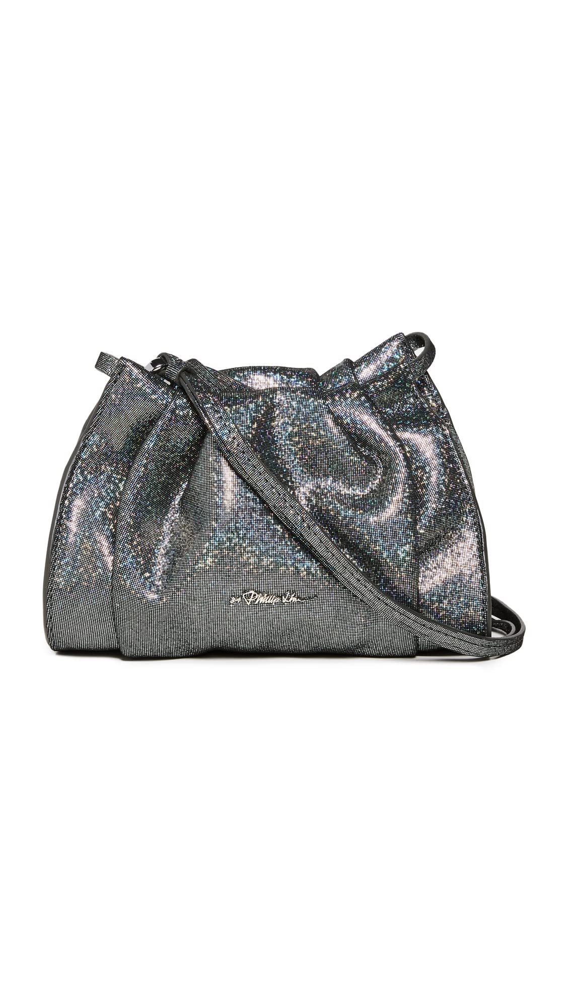 3.1 Phillip Lim Women's Blossom Mini Crossbody, Space, Blue, Metallic, Silver, One Size