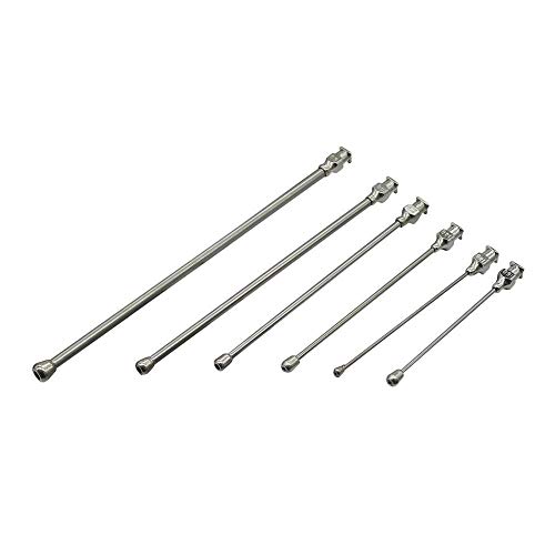 YITON Bird Feeders 20Ml Animal Feeding Syringe With 6Pcs Straight Stainless Steel Gavage Tubes Bird Feeding Accessories 1Set
