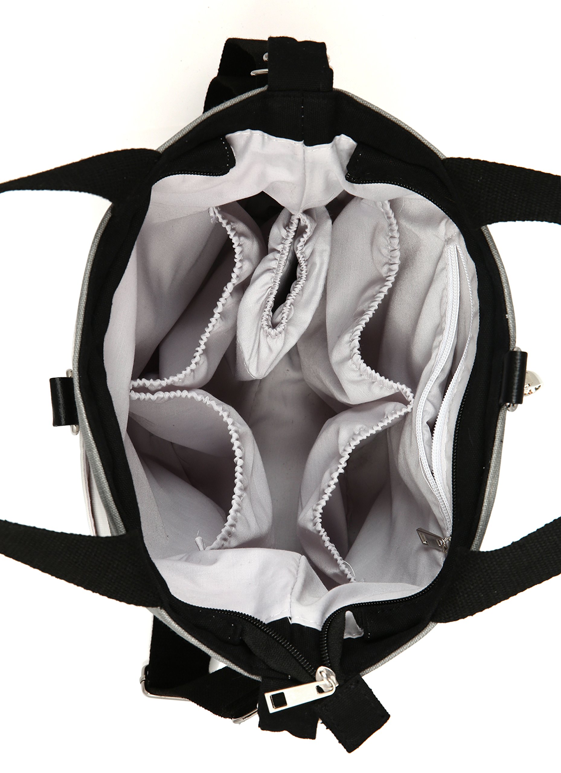 Compact Mommy Tote Bag - Best Designer Ladies Handbag for Toddlers (Also Fits Baby Diapers)